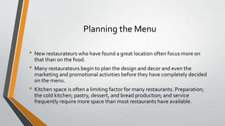 Lesson 4 the menu | PPTX
