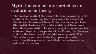 THEORIES RELATED TO MYTHOLOGY - LESSON 4 | PPTX