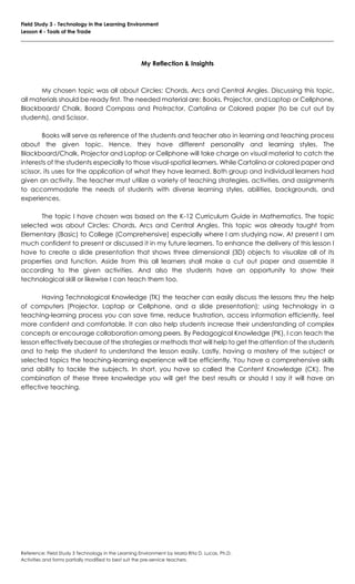 Lesson 4 Tools of the trade | PDF