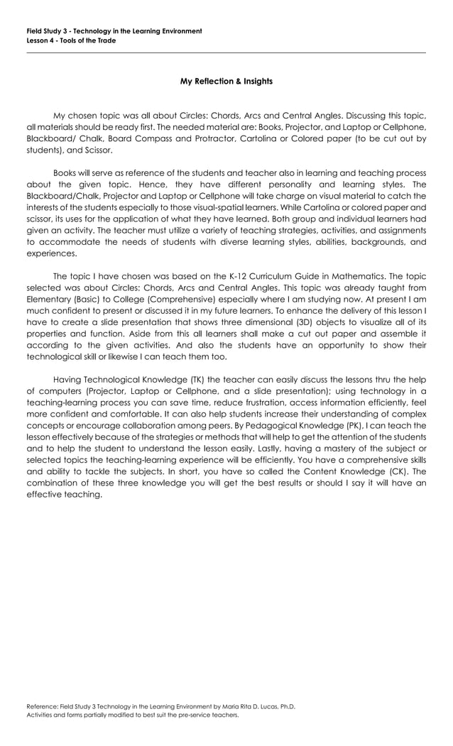 Lesson 4 Tools of the trade | PDF