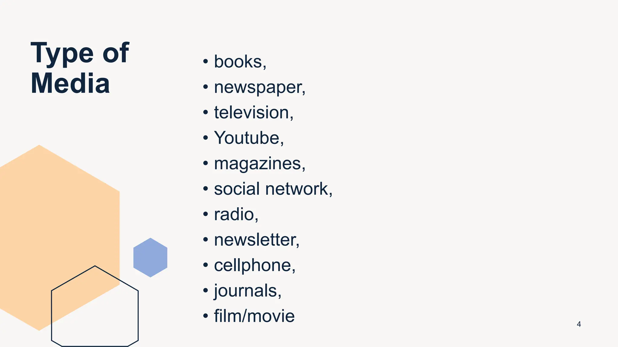 Media and Information Literacy / Lesson 4 - Types of Media.pptx