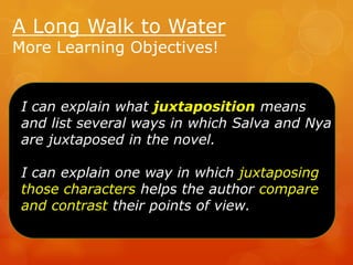 A Long Walk to Water: Lesson4 unit2 | PPT