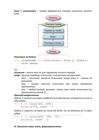 Lesson # 43. repetition algorithms for processing quantities. cycle ...