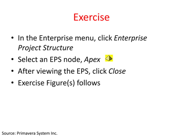 Lesson 4_5 Primavera 2.pptx..Enterprise Project Structure | PPTX