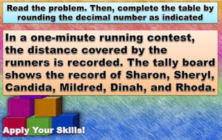 Lesson 46-Rounding Decimal Numbers to the Nearest Whole Number and ...