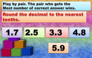 Lesson 46-Rounding Decimal Numbers to the Nearest Whole Number and ...