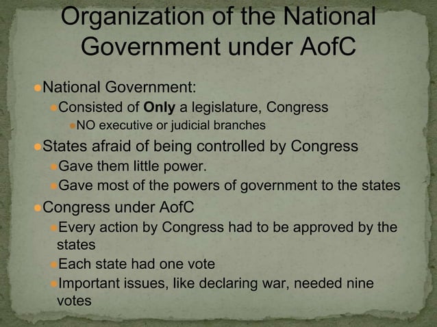 Weaknesses and Strengths of the Articles of Confederation | PPTX