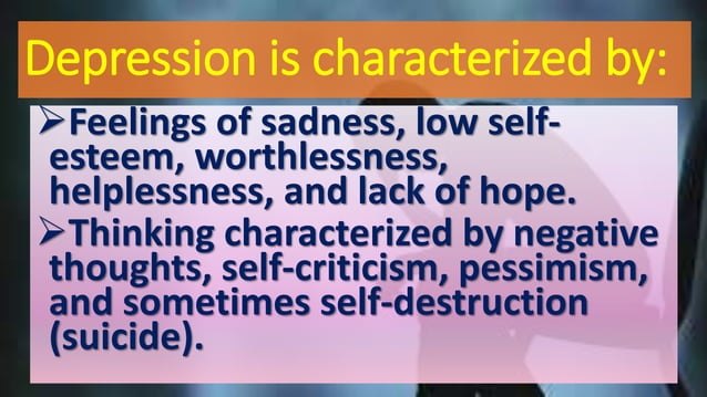 Lesson 4a depression | PPTX