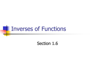 Lesson 4A - Inverses of Functions.ppt | Technology & Computing