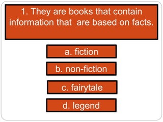 Lesson 4a library - quiz bee | PPTX | Books and Literature