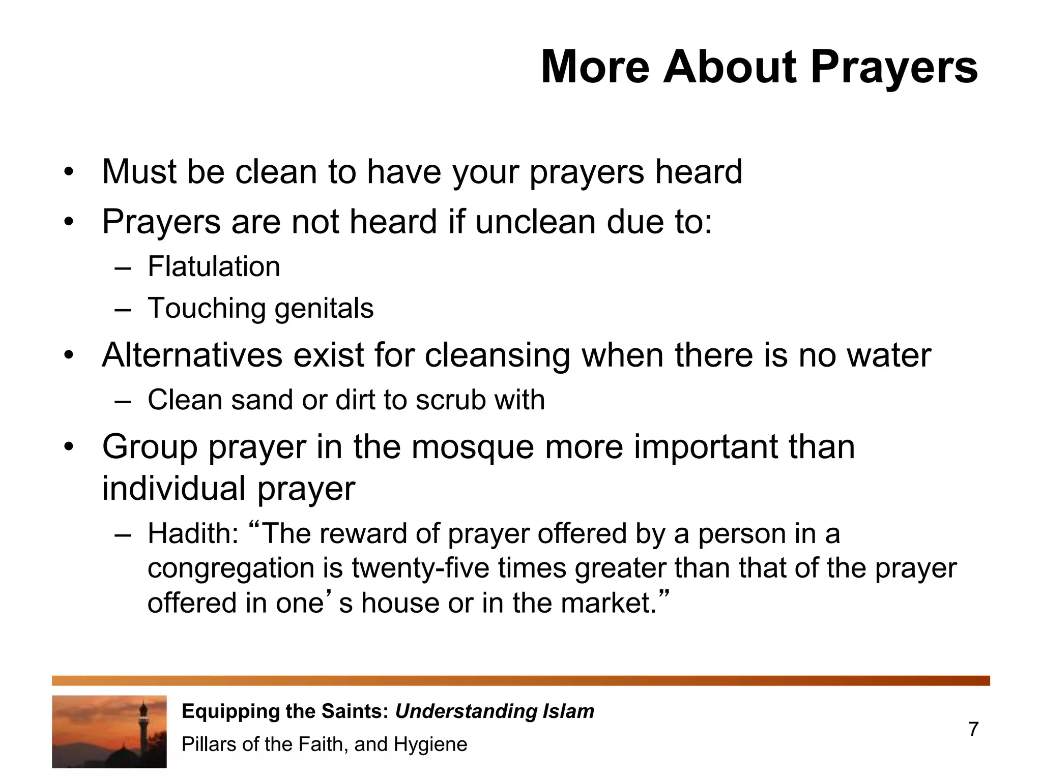 Lesson 4 a Pillars of the Faith and Hygiene | PPTX