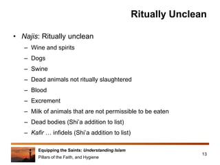Lesson 4 a Pillars of the Faith and Hygiene | PPT