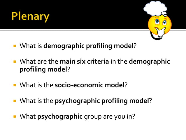 Lesson 4_Audience profiling 3_Psycho-graphic profiling model | PPT