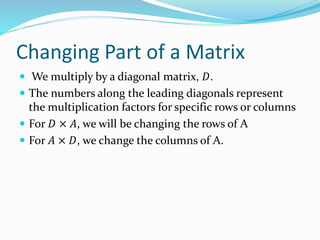 Lesson 4 b special matrix multiplication | PPT