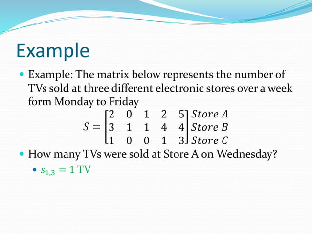 Lesson 4 b special matrix multiplication | PPT