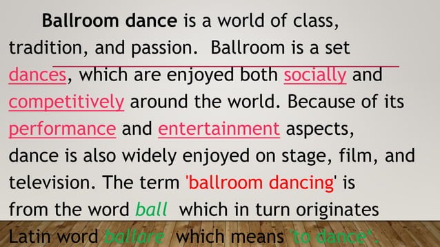 Ballroom | PPTX