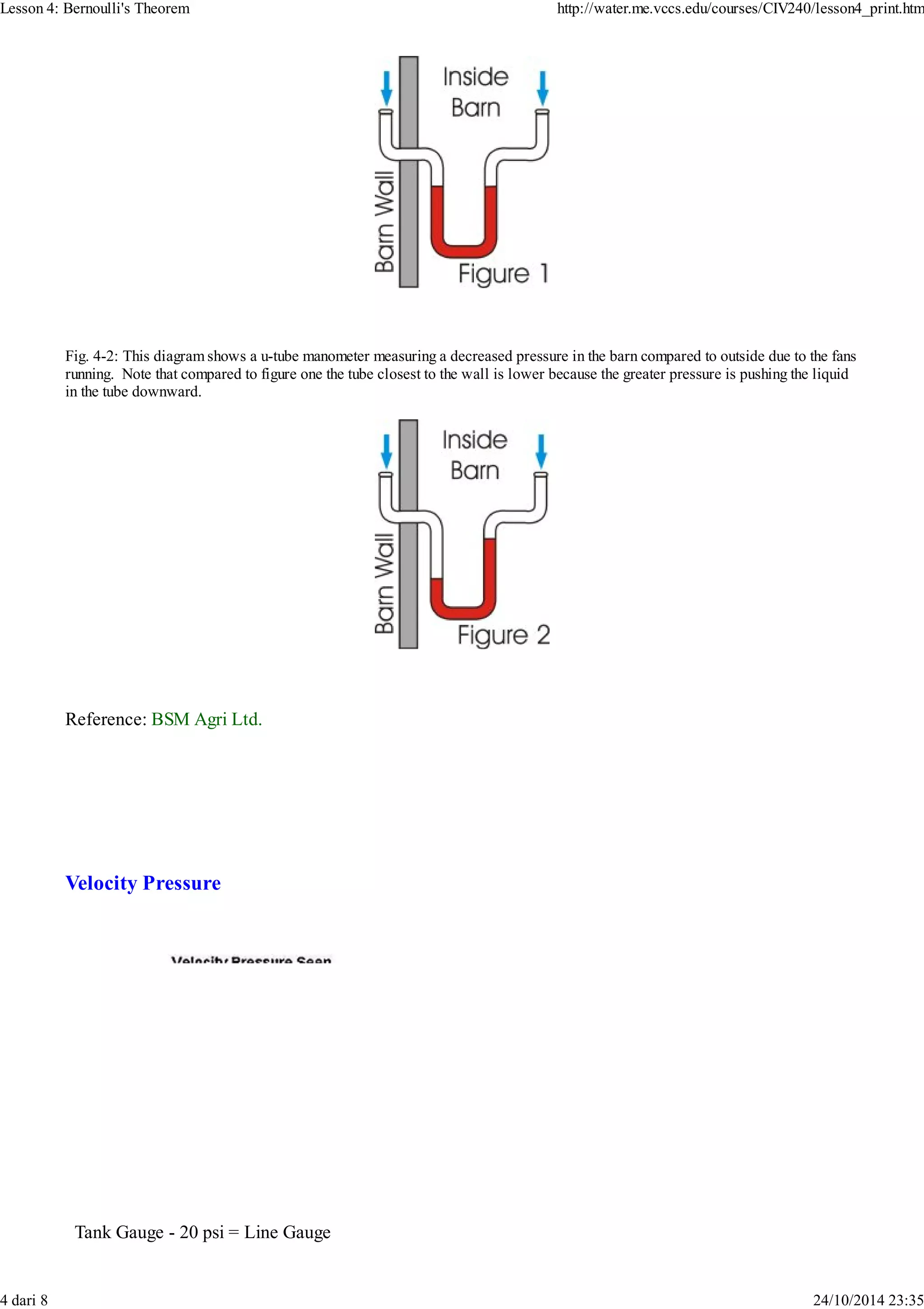 Lesson 4 bernoulli's theorem | PDF