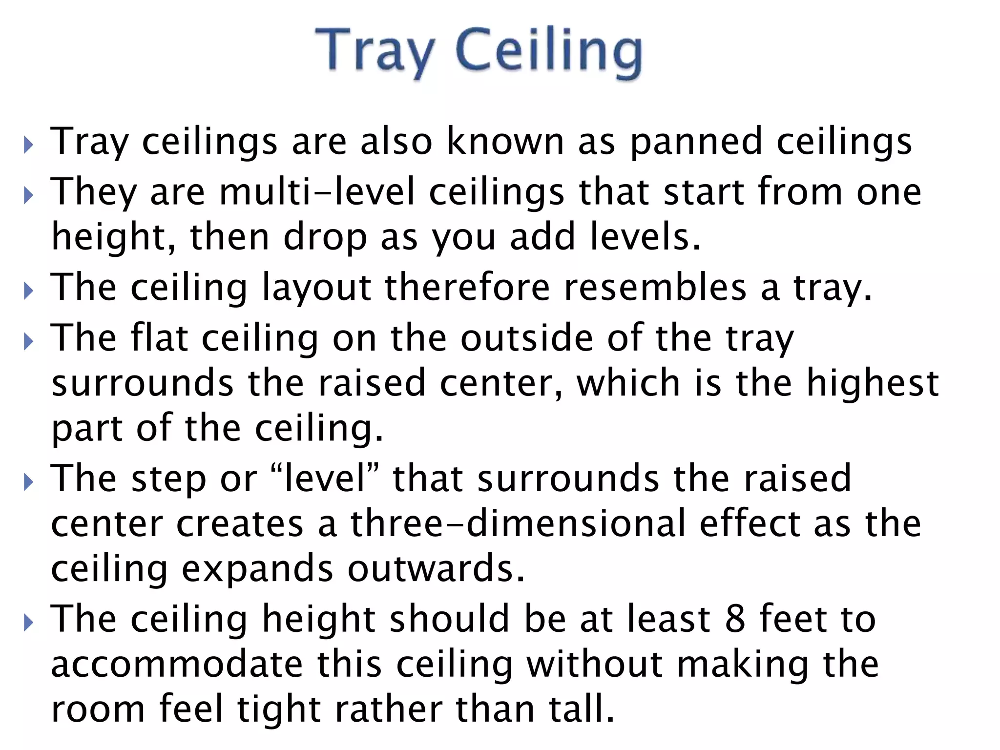 Lesson 4 Ceilings.pptx | Woodworking | Arts and Crafts