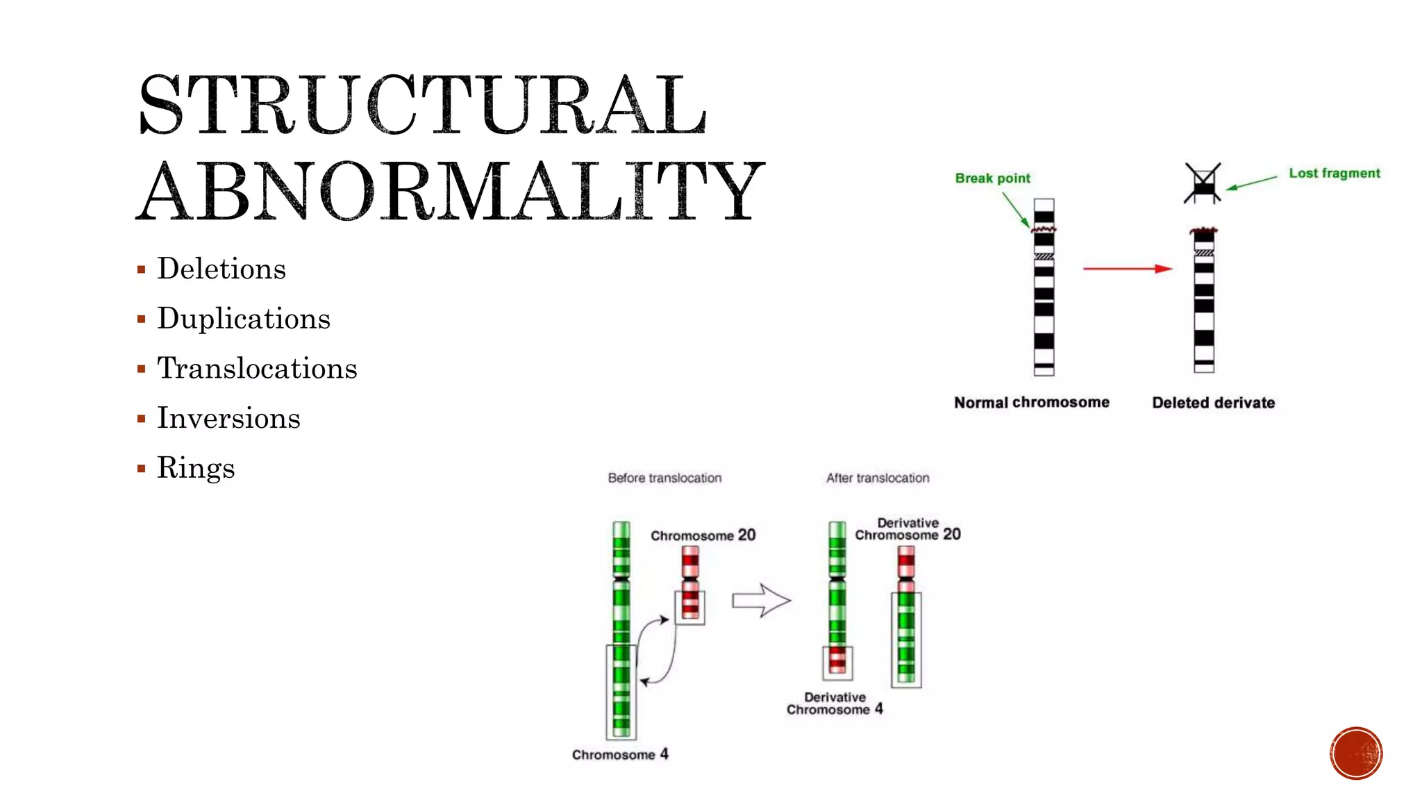 Lesson 4 chromosomal anomalies | PPT