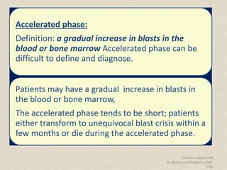 Lesson 4 chronic myeloid leukemia - CML.ppt