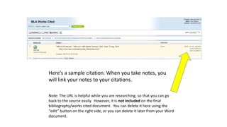 Lesson 4 citing a website or webpage in noodletools | PPT