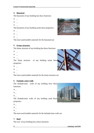 Lesson4 construction materials | PDF
