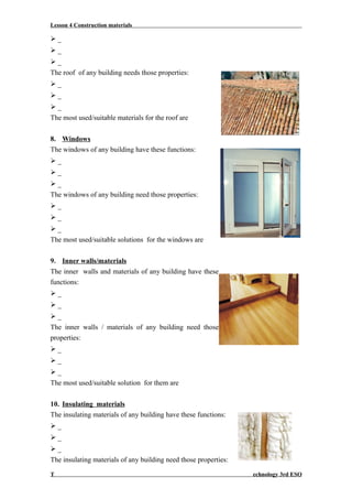 Lesson4 construction materials | PDF