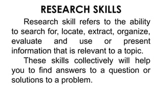 lesson 4Contextualized Online Search and Research Skills.pptx | Search ...