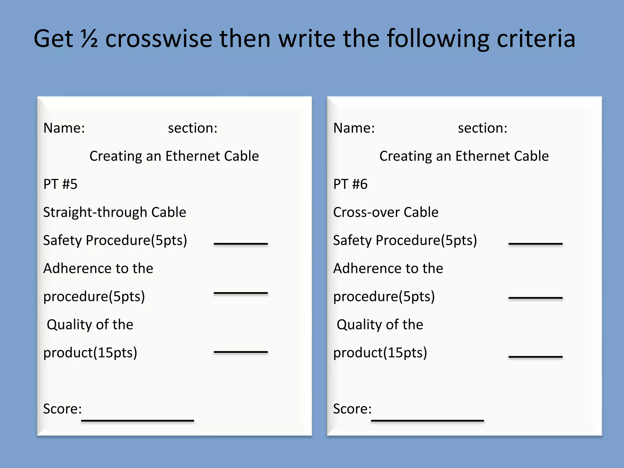 Lesson #1 (creating ethernet cable) | PPTX