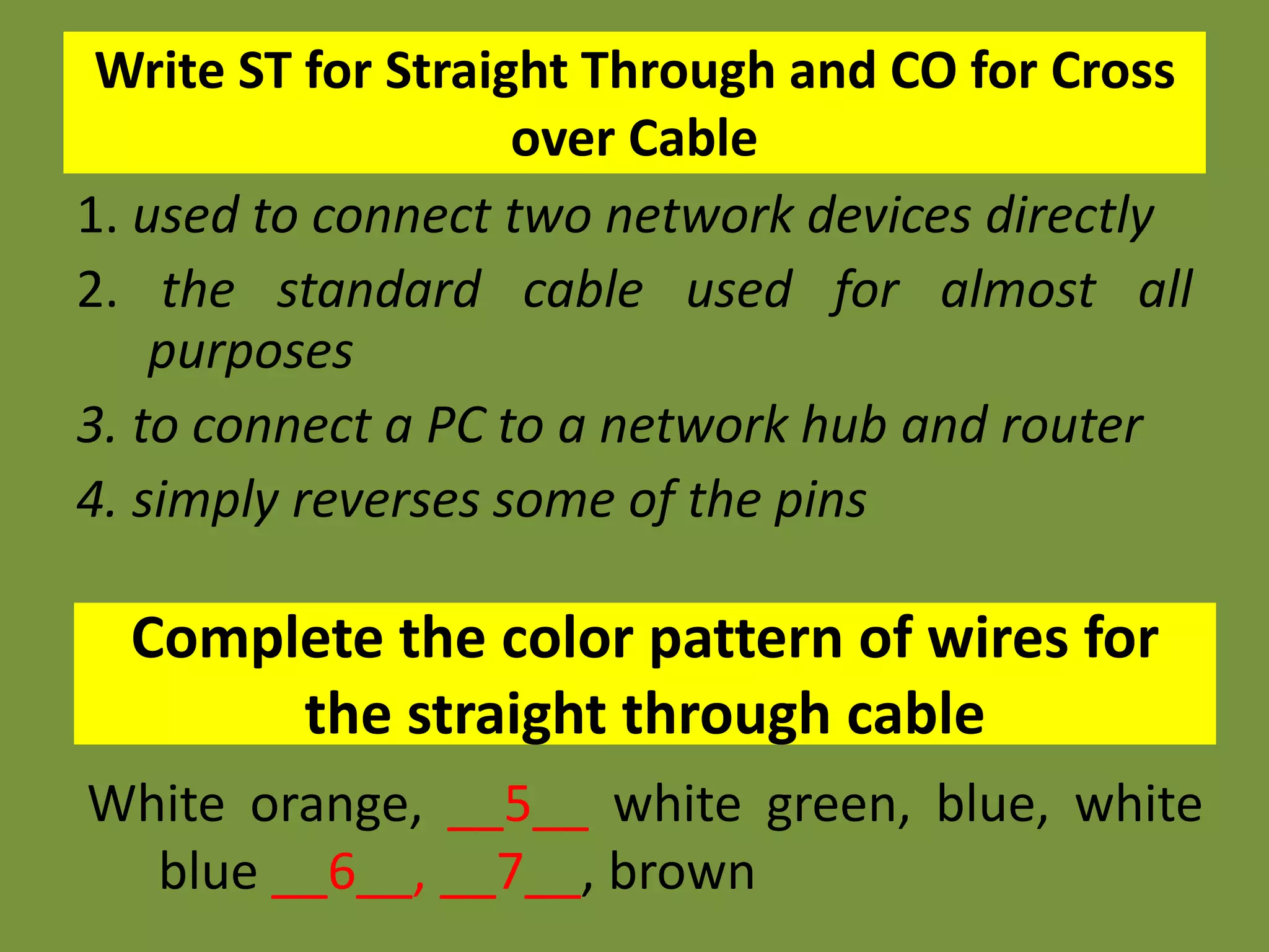 Lesson #1 (creating ethernet cable) | PPTX