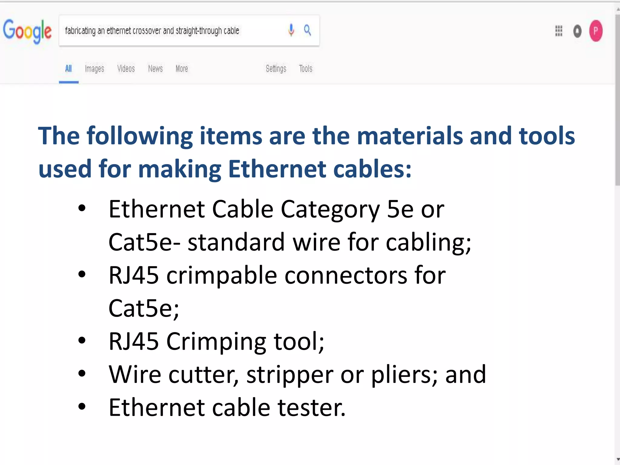 Lesson #1 (creating ethernet cable) | PPTX