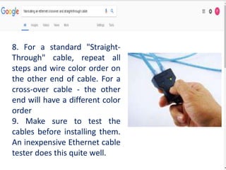 Lesson #1 (creating ethernet cable) | PPTX
