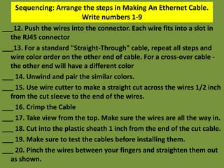 Lesson #1 (creating ethernet cable) | PPTX
