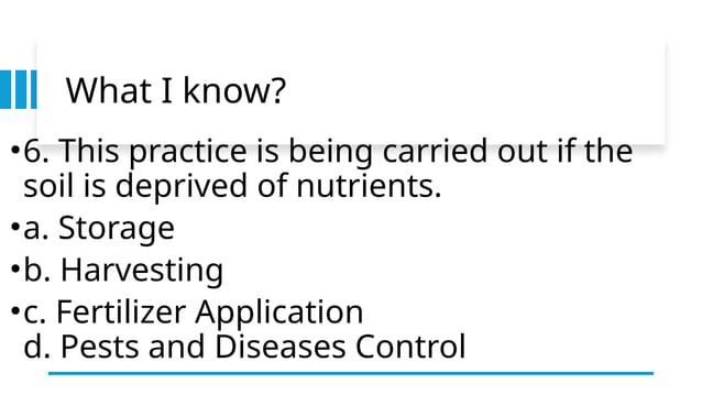 Grade 7 TLE-AFA-Lesson 4 Crop Care and Maintenance, Post Harvesting ...
