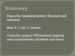 Lesson 4 Physical Aspects of the Business Letters | PPT