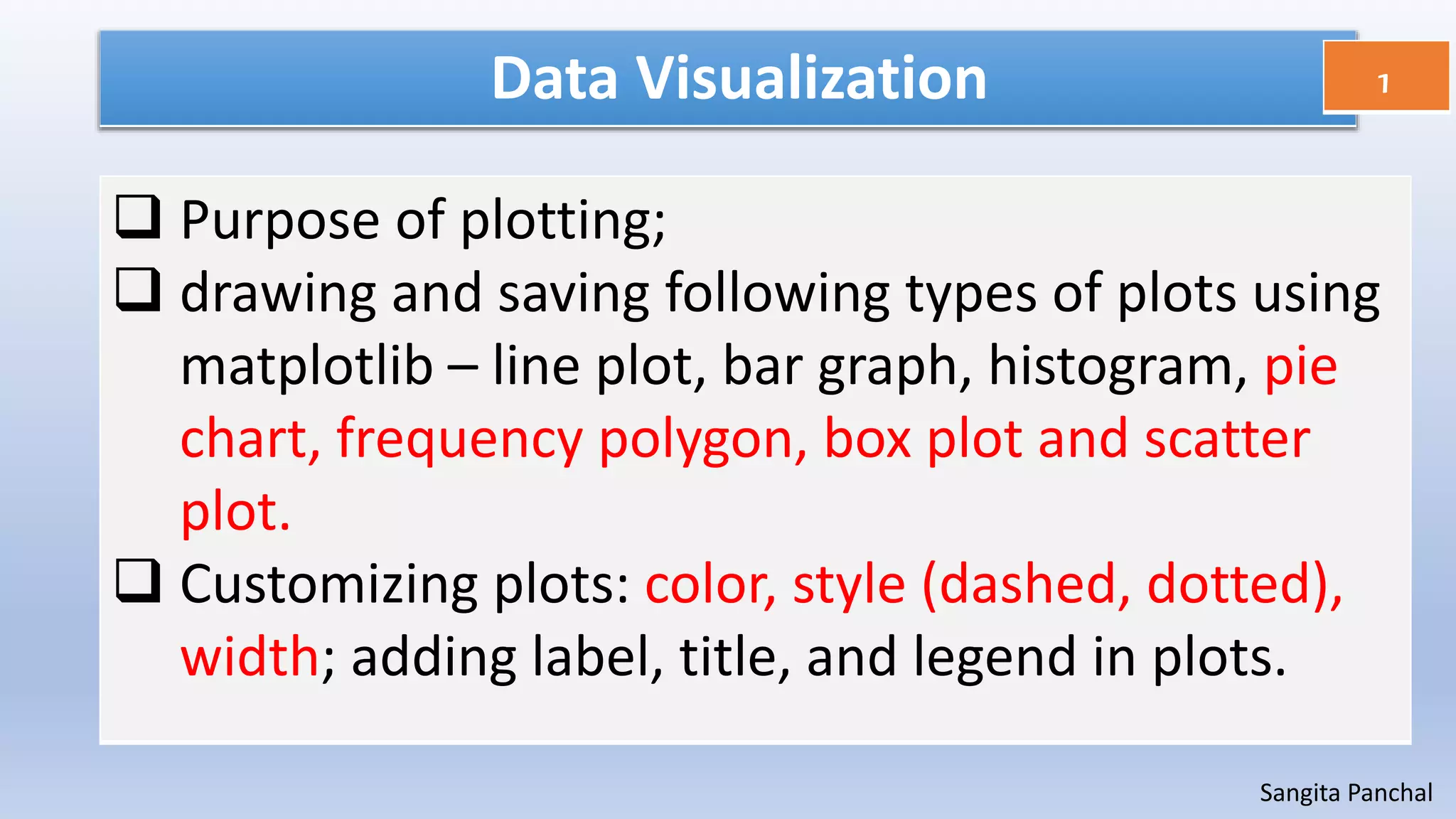 Data Visualization 2020_21 | PPTX | Geography | Science