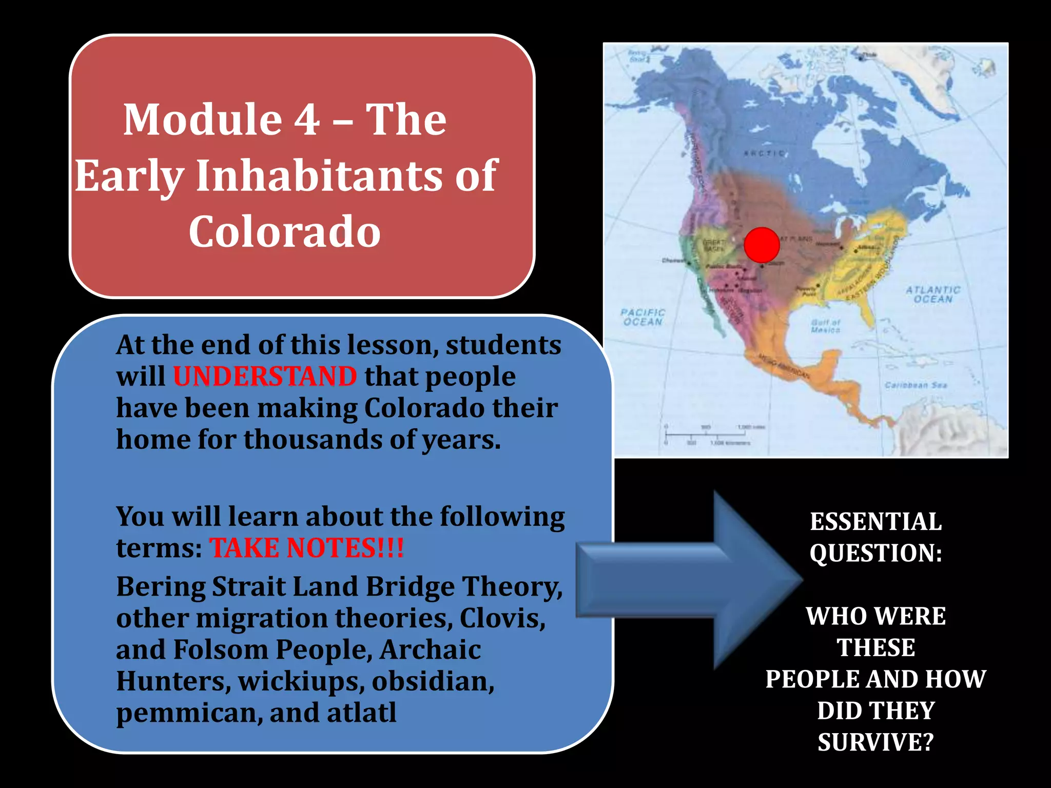Lesson 4 early colorado inhabitants | PPT