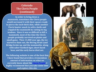 Co History - Lesson 4 - Early inhabitants | PPT