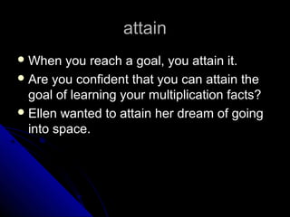 Ellen Ochoa, Astronaut - Vocabulary | PPT