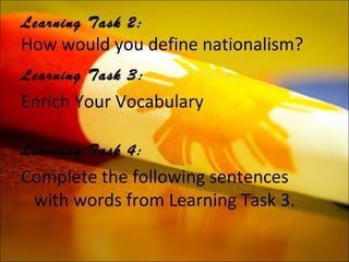 Lesson 4 expressing nationalism | PPT