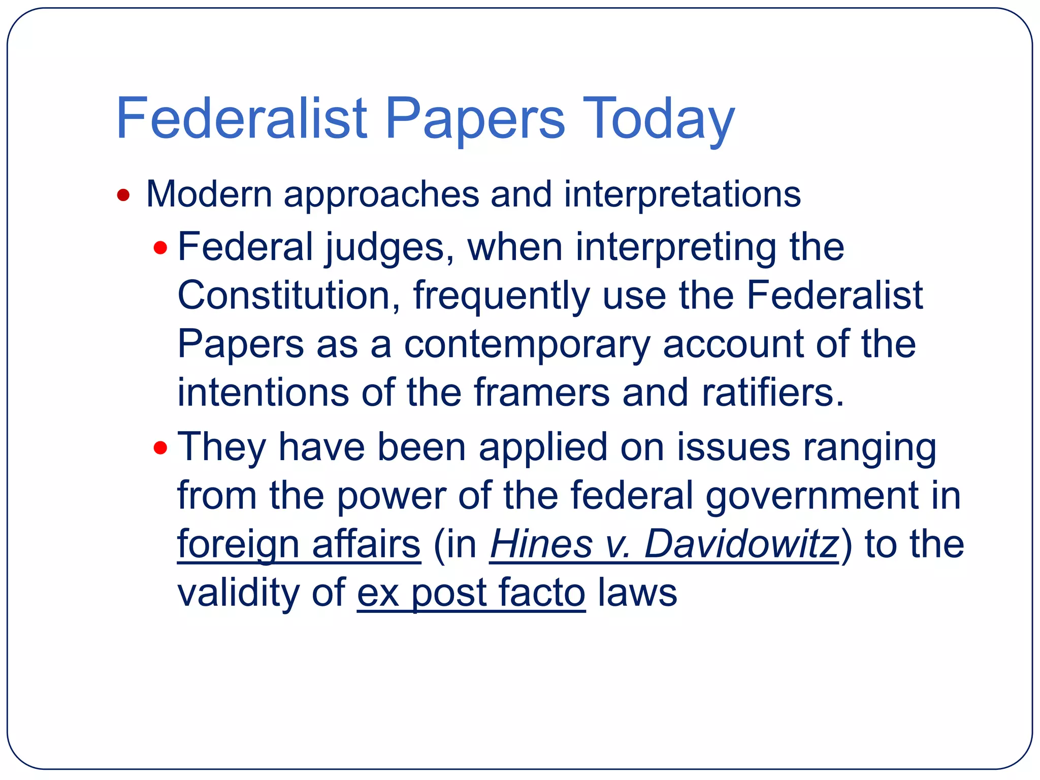 Lesson 4 Federalists vs. Anti Federalists | PPT