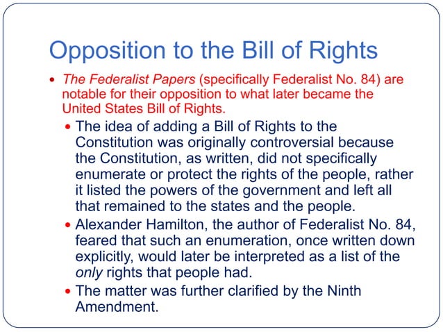 Lesson 4 Federalists vs. Anti Federalists | PPT