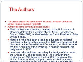 Lesson 4 Federalists vs. Anti Federalists | PPTX