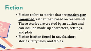 GRADE 4 - Lesson 4 - Types Fictional Story | PDF