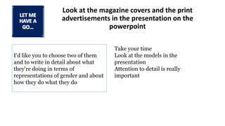 Lesson 4 gender and advertising | PPTX