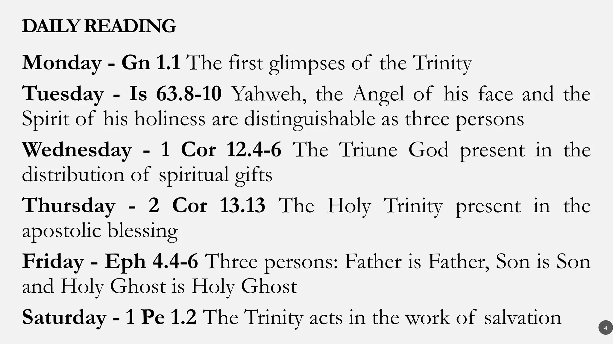 Lesson 4 – God Is Triune - SBS – Sunday Bible School.pptx