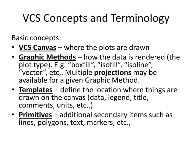 CDAT - graphics - vcs - xmgrace - Introduction | PPT