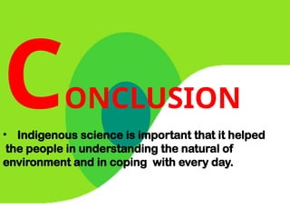 Elementary lesson 4 group 4 indigenous Science | PPTX