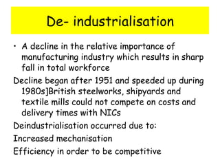 Lesson 4 How And Why Is Manufacturing In Different Countries Changing | PPT