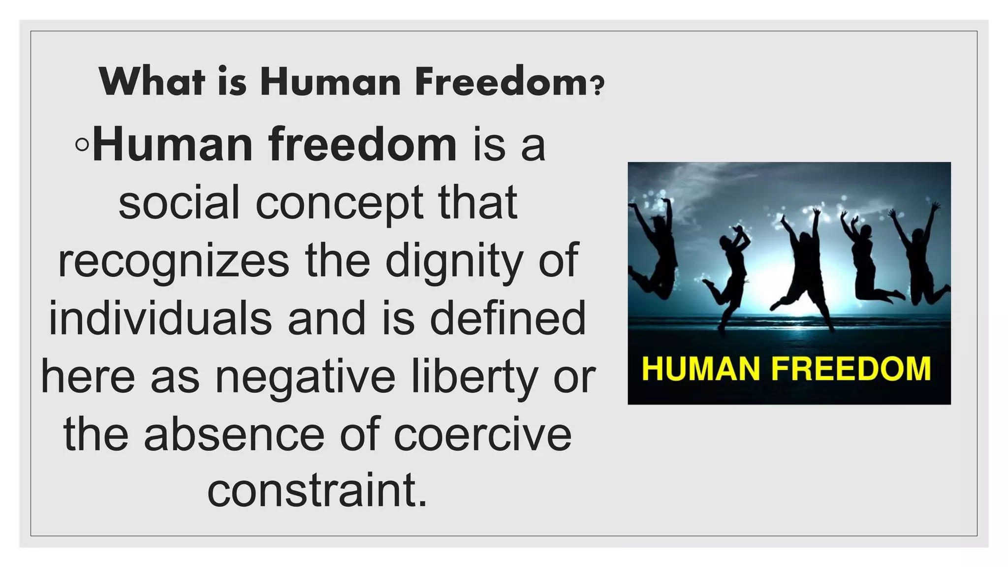 Lesson 4 human freedom | PPT